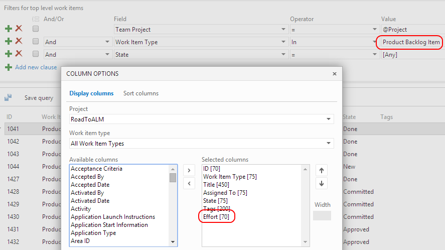 Create a Trend chart in Visual Studio Online – The Road to ALM